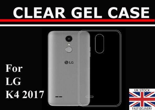 For LG K4 2017 Transparent Clear Back Case Silicone Gel Case TPU Cover ...