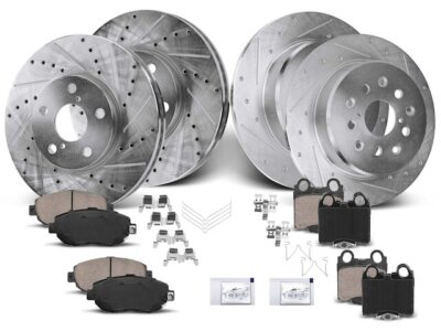 51QG81R Brake Pad and Rotor Kit Fits 2001-2005 Lexus IS300 3.0L 6 Cyl ...