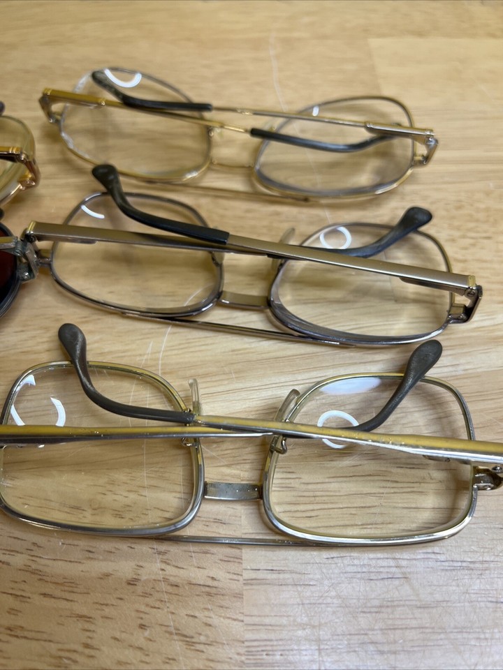 Vintage 6 Lot Men's Aviator Eyeglasses Frames Neil, Martin, Universal 1 ...