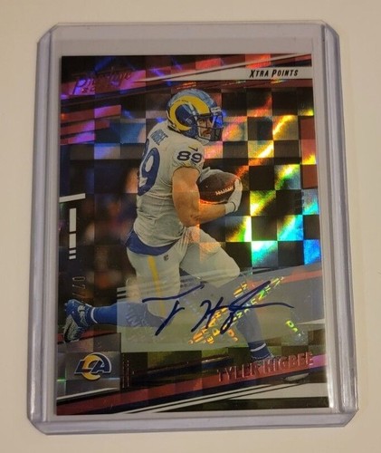 2022 Prestige TYLER HIGBEE LA RAMS Xtra Points Autograph Card #166 SSP ...