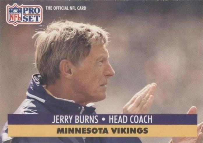 1991 Pro Set - Jerry Burns #225 for sale online | eBay