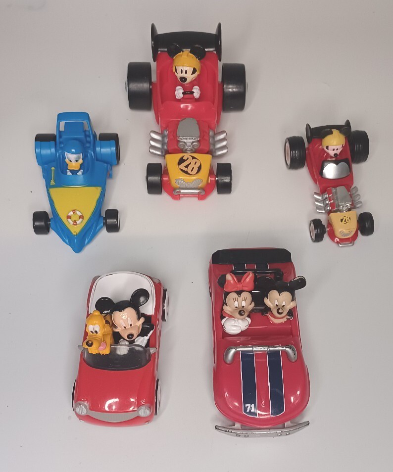 Disney Mickey Mouse Roadsters & Donald & Pluto & Minnie & Vtg Rally Car ...