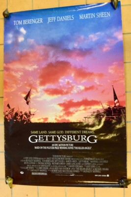 Original vintage movie poster-GETTYSBURG-1993-Turner Pictures-rolled ...