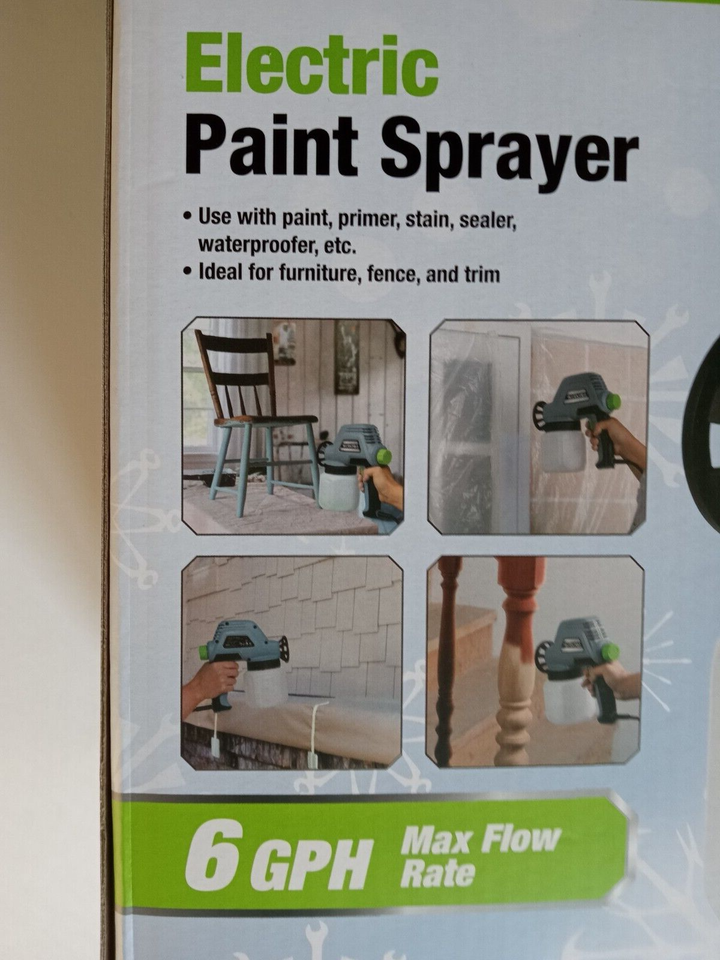 Workpro 6GPH Electric Paint Sprayer with 0.8Mm Nozzle, 120 Volt, Model ...