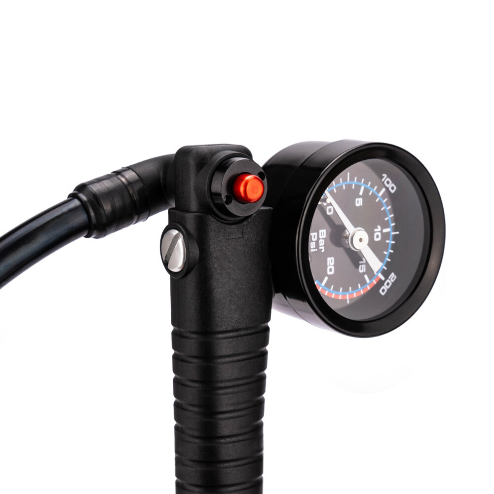 Portable MTB Bike Air Pump with Gauge 300PSI Inflator for Front Fork ...
