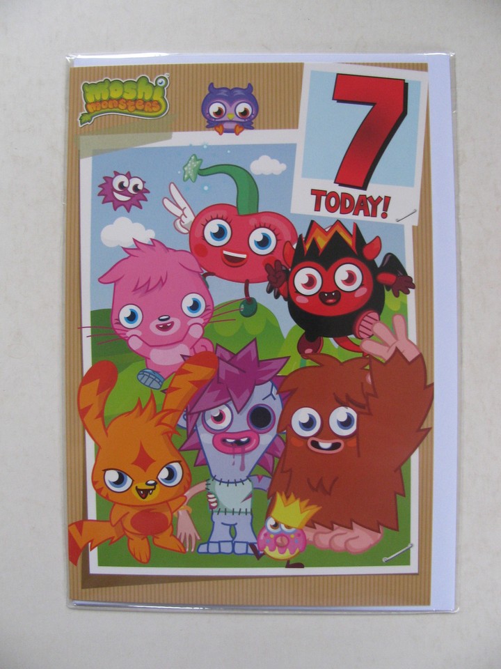 Moshi Monsters Birthday Cards Characters Happy All Ages Mind Candy ...