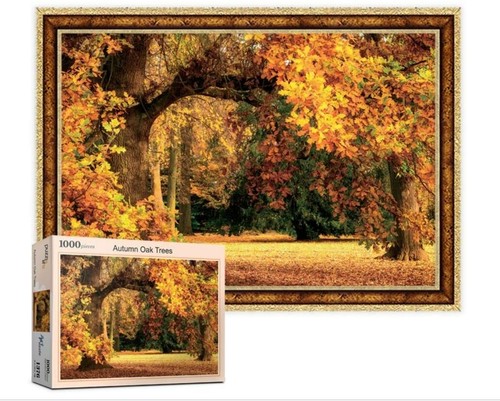 Autumn Oak Trees 1000 Pieces Jigsaw Puzzles Best Gift for Puzzle ...