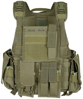 US Army Military Combat Vest Ranger With Belt OD Green Molle Adjustable ...