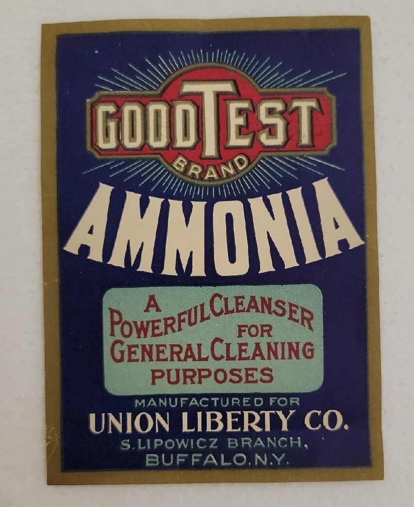 Ammonia Cleaner Label