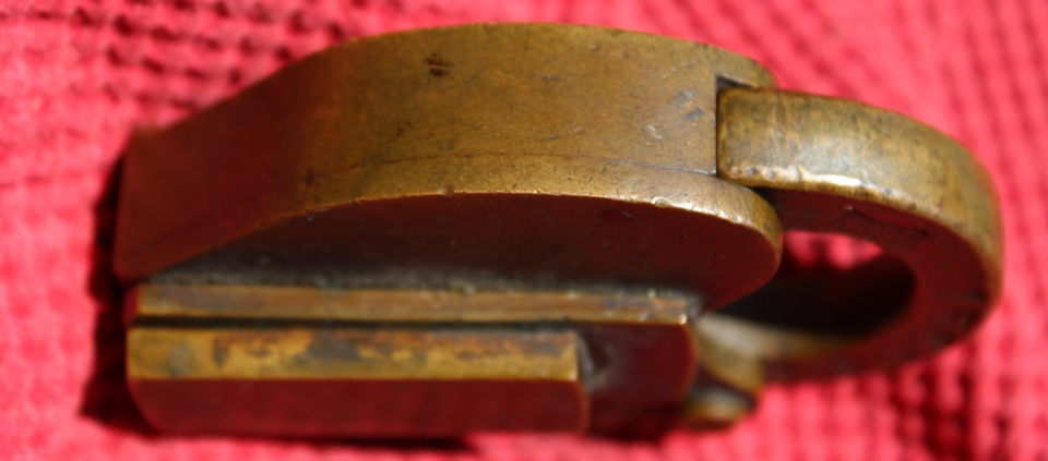 Bureau Internal Revenue Brass Padlock U.S. BIR Lock & Key ET Fraim ...