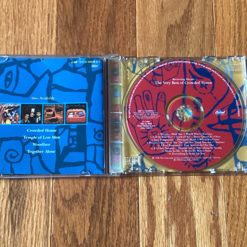 Crowded House “The Very Best Of” CD 1996 Capitol Records - VG+/VG+ | eBay