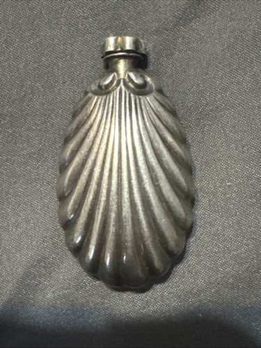 Vintage STERLING SILVER CLAM SHELL PERFUME / COLOGNE BOTTLE ~ Cool! | eBay