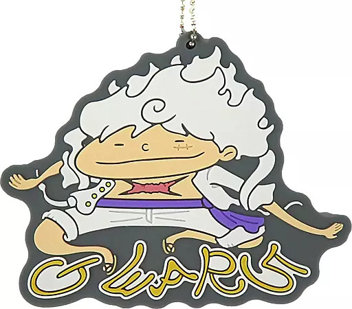 Monkey D Luffy Gear 5 Keychain Rubber Mascot Ichiban Kuji Gray | eBay