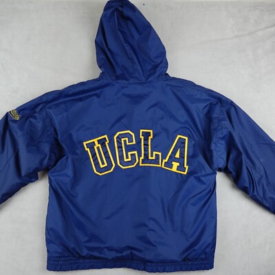 Gear For Sports UCLA Jacket Mens L Blue Drawstring Hood Full Zip ...