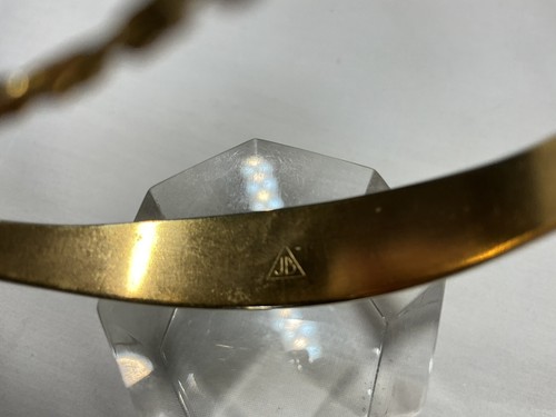 Cuff Bracelet Safety Chain Gold Plate J B Jacob Bender 2 1/2” | eBay