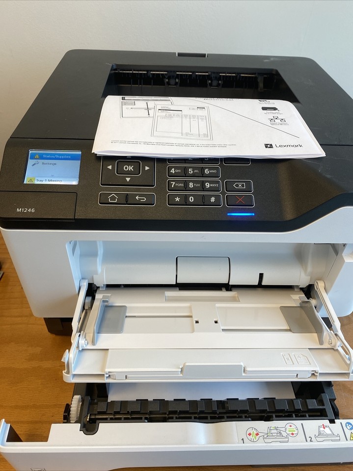 Lexmark M1246 Mono Laser Printer 36S0320 Network USB w/Toner | eBay