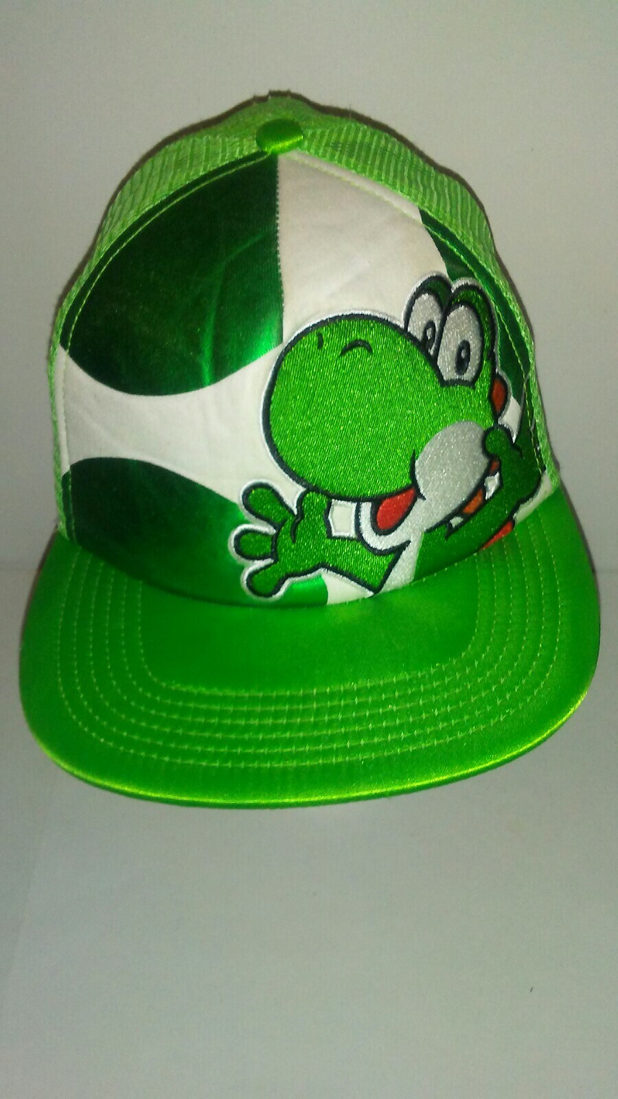 Nintendo Super Mario Yoshi Green Mesh back Foam front… - Gem