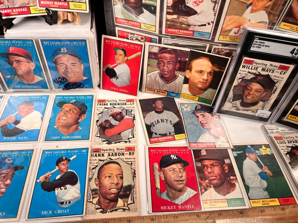 🔥 1961 TOPPS BASEBALL CARD COMPLETE SET w/GRADED CARDS VG-EX🔥 | eBay
