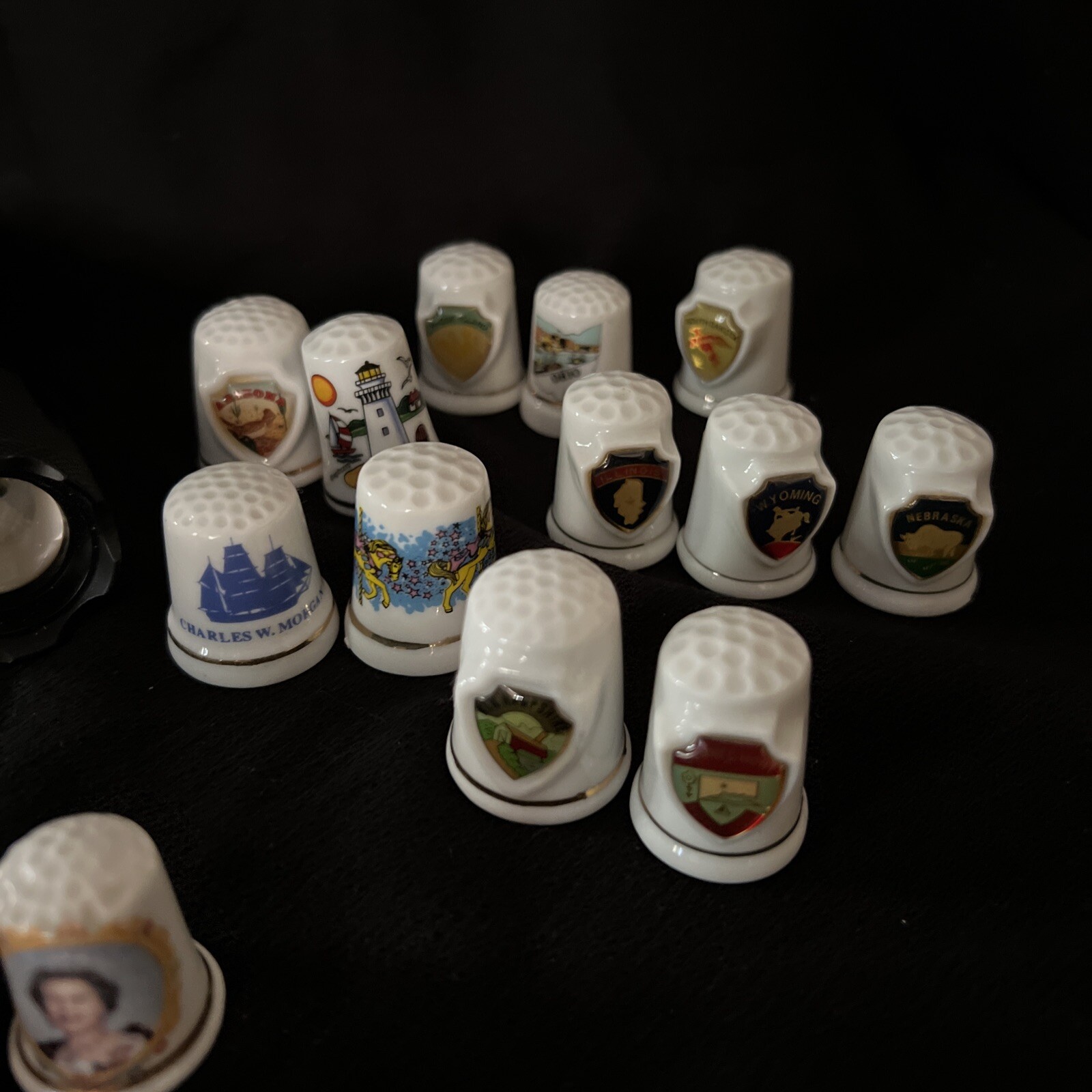 Vtg Lot Of 20 Thimble State Souvenir And | Grelly UK