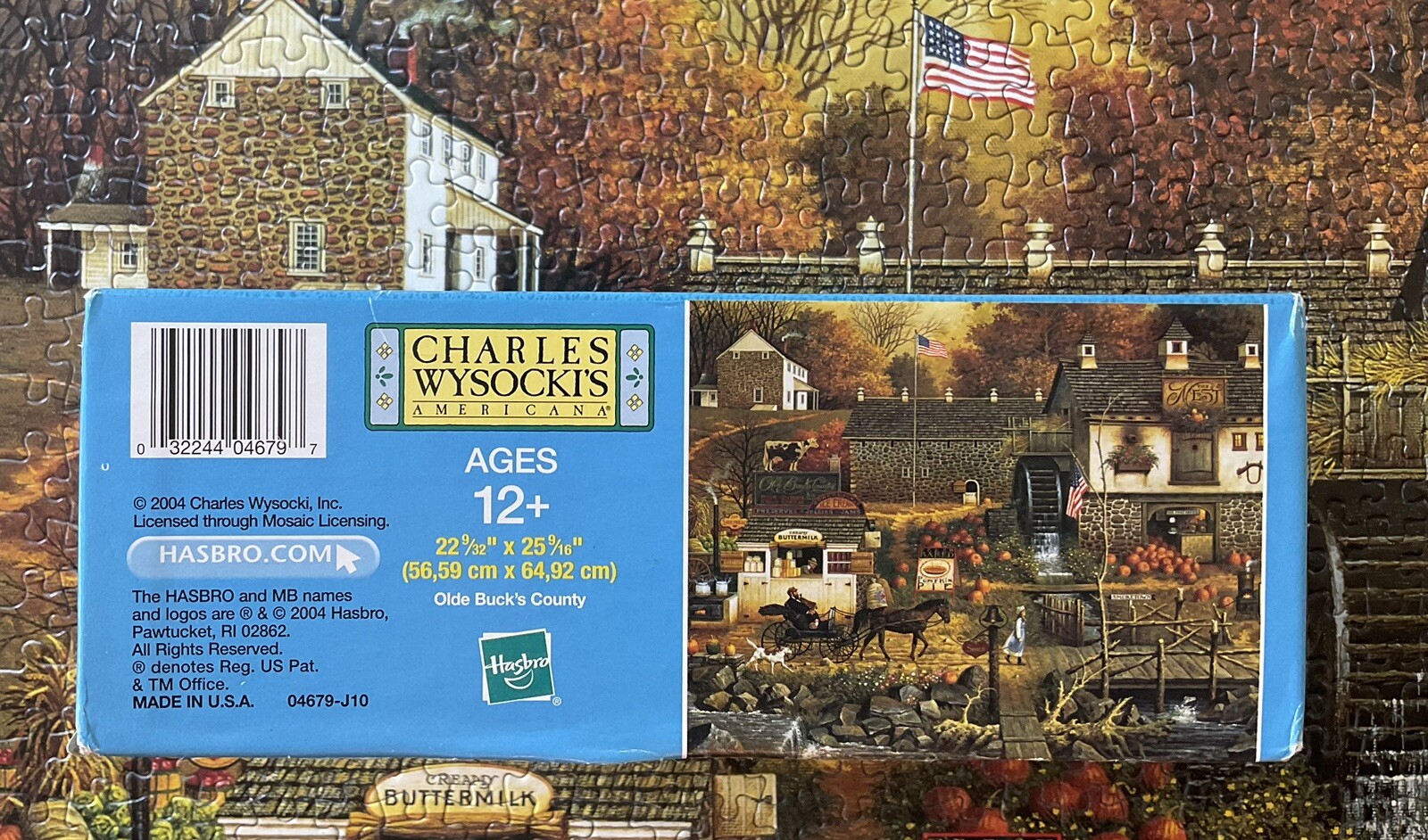 *COMPLETE* 2004 Charles Wysocki Puzzle, OLDE BUCK’S COUNTY, 1000 Pc ...