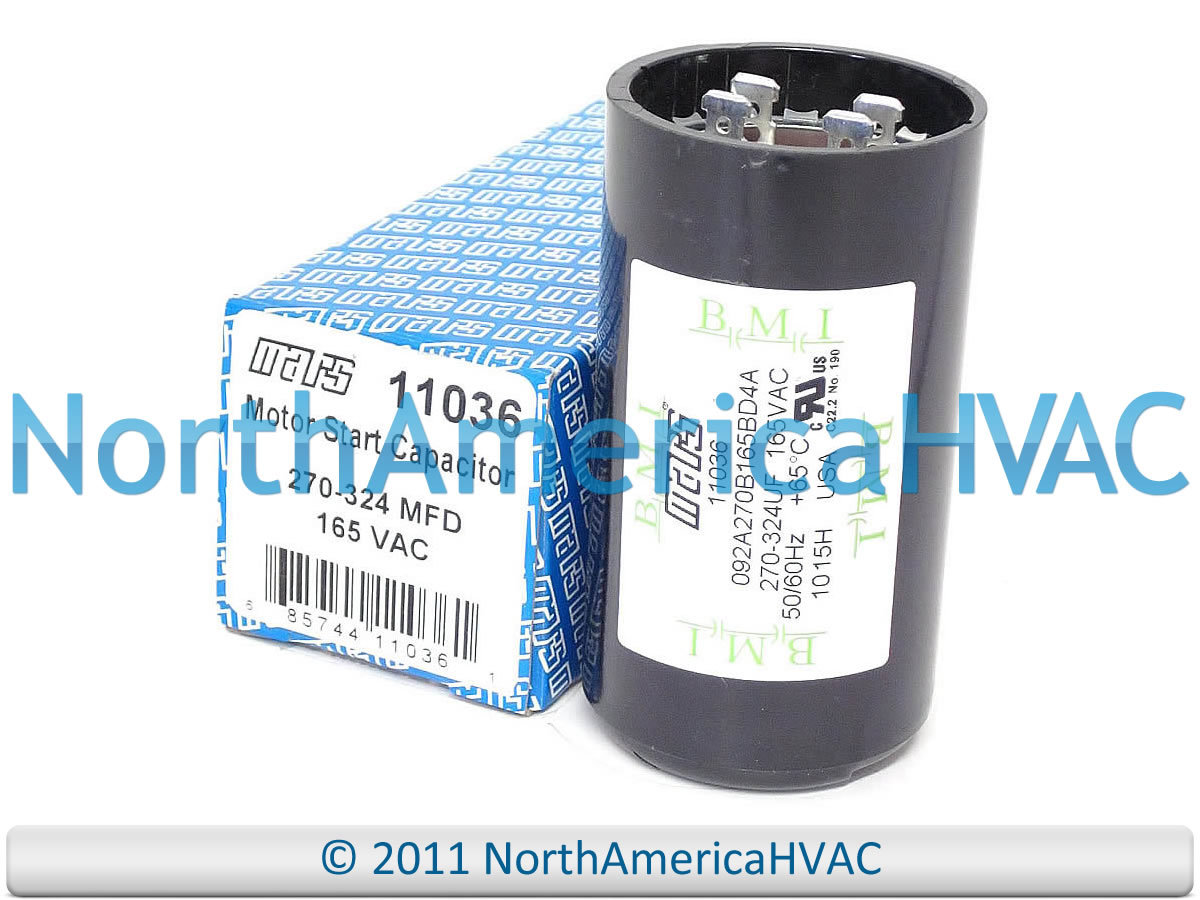 Motor Start Capacitor 270-324 MFD 165 VAC MARS 11036 | eBay