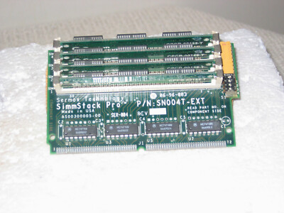 SimmStack w/ 4MB Ram 4-30 pin to 72 pin Memory Expander SIMM Saver ...