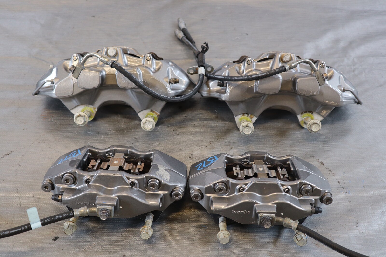 2016 CADILLAC ATS-V SEDAN OEM BREMBO BRAKE CALIPERS & ROTORS *SCRATCHES ...