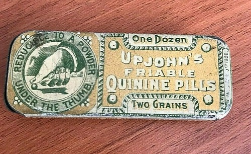 Scarce 1906 UPJOHN'S FRIABLE QUININE PILLS GRAPHIC Quack Medical ...