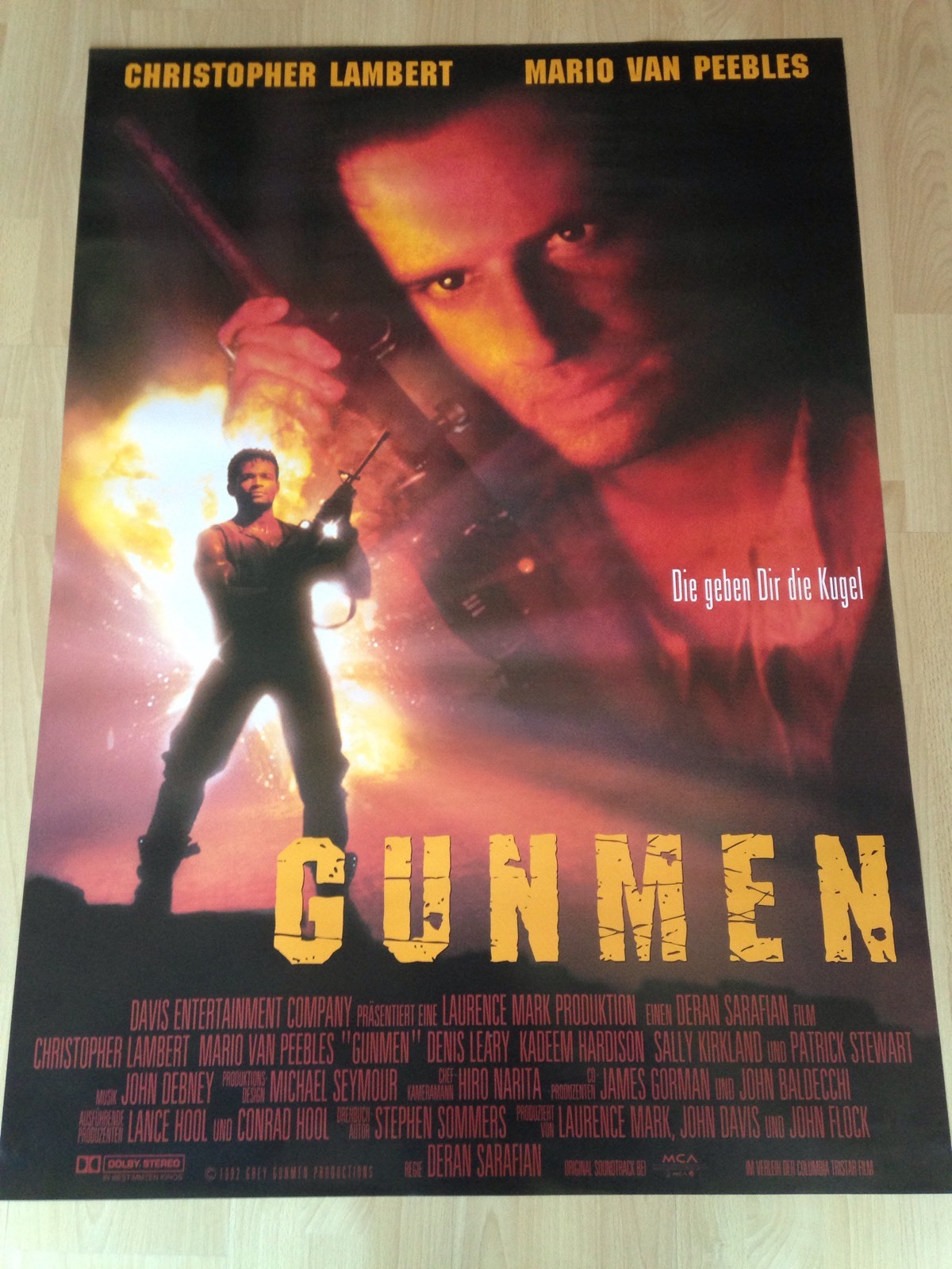 Gunmen Kinoplakat A0, 84x119cm, Christopher Lambert, Mario Van Peebles ...