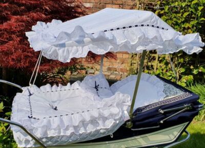 Sun Canopy / Bedding Set for Silver Cross Pram Kensington Balmoral ...