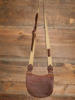 LEATHER MUZZLELOADER POSSIBLES DOUBLE POUCH BAG | eBay