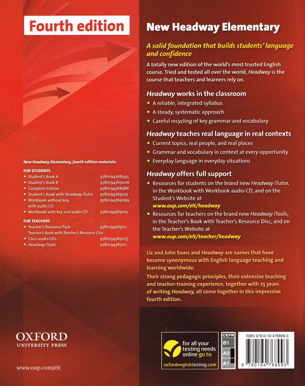 Oxford NEW HEADWAY Elementary FOURTH EDITION Student's Book Part A ...