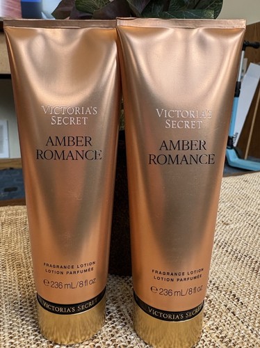 VICTORIA’S SECRET AMBER ROMANCE FRAGRANCE BODY LOTION CREAM 8 oz Pack ...