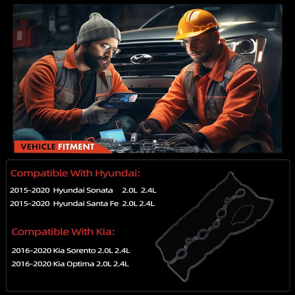 22441-2GGB0 Valve Cover Gasket Set for Hyundai Sonata Santa Fe Kia ...