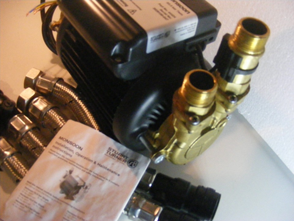 Stuart Turner Monsoon Shower Pump 3.0 Bar Twin 44424 | eBay UK