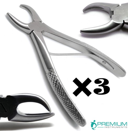 3× Tartar Forceps Calculus Remover Tooth Scraper 4.5" Dental Veterinary ...