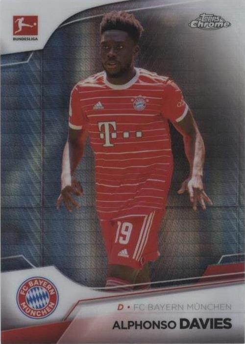 2022-23 Topps Chrome Bundesliga - Alphonso Davies #77 Prism Refractor ...