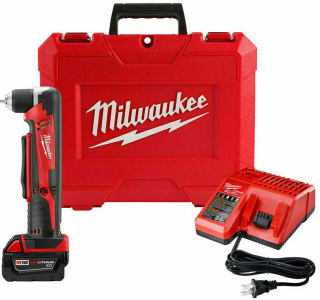Milwaukee M18 Cordless Lithium-Ion Right Angle Drill Kit (2615-21) for ...
