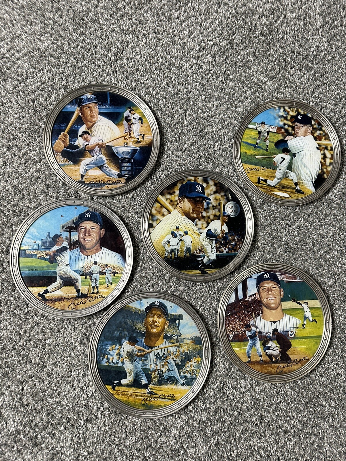 New York Yankees Bradford Exchange Plates 1996 Limited Edition Set Of 6 ...