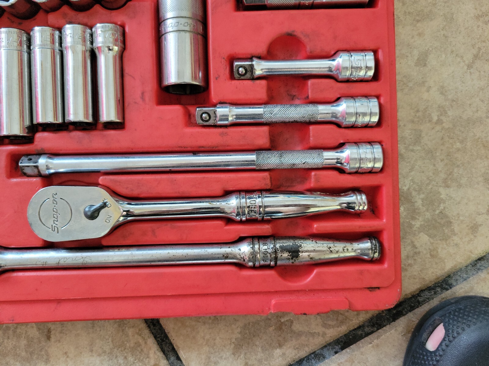 Snap-On Tools PB17B 22pc 3/8" Drive Metric Socket Wrench Set 222AFSMP ...