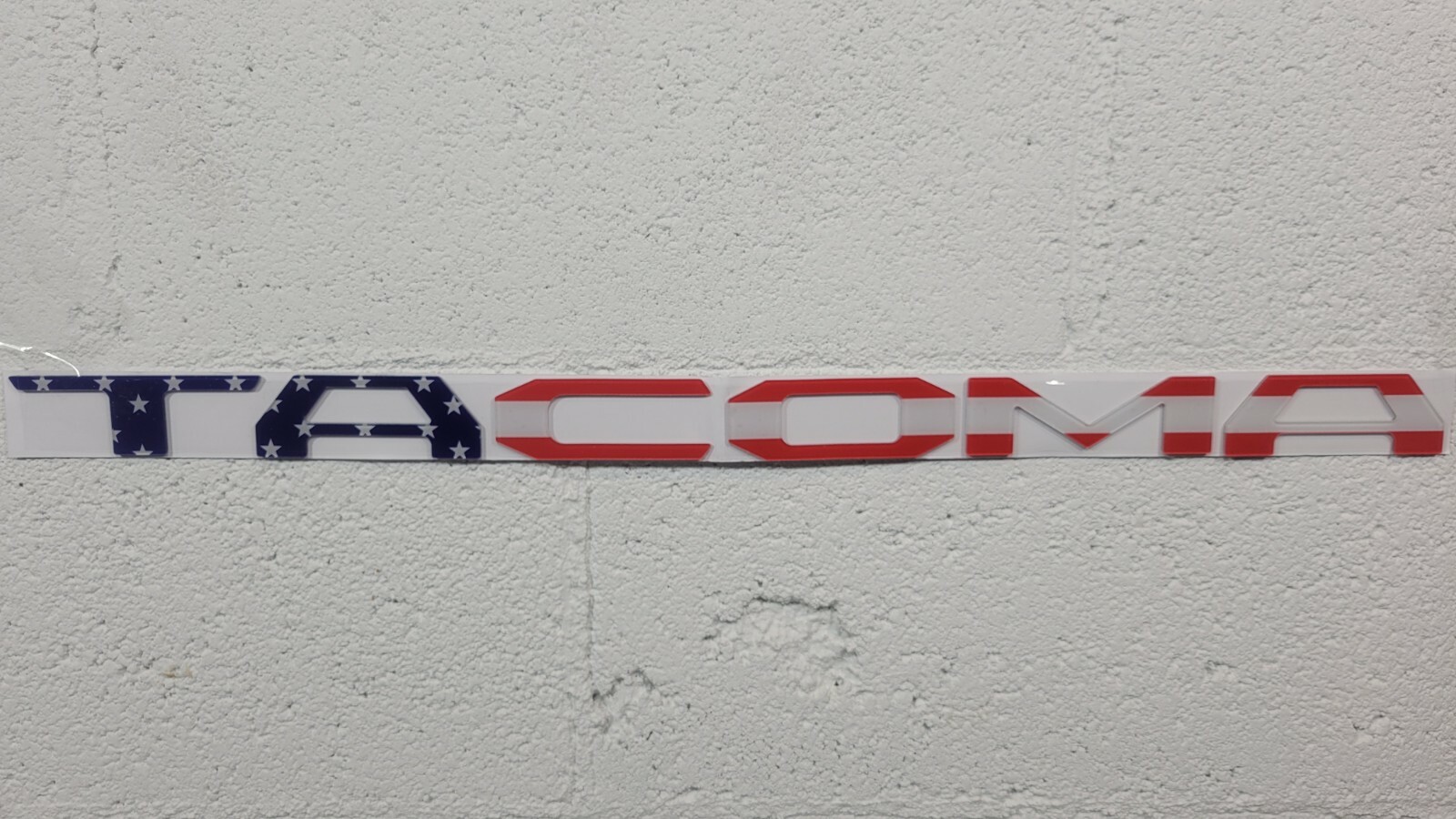 2016-2020 Toyota Tacoma US American Flag Raised Tailgate Letter Inserts ...