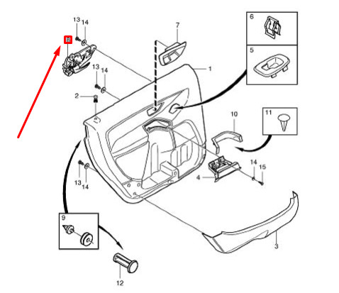 2007 Volvo Xc90 Front Right Side Door Handle OEM 30761318 for sale ...