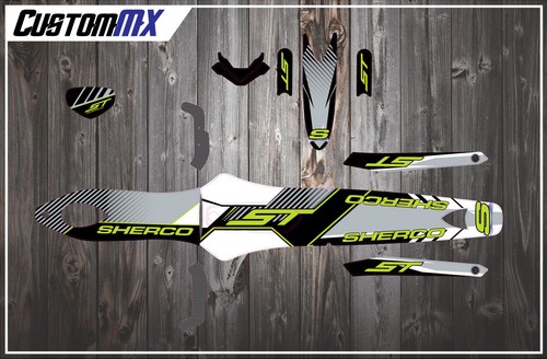 SHERCO ST 2002-2005 TRIALS FULL GRAPHICS KIT - BIKE DECALS STICKERS | eBay