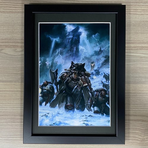 SPACE WOLVES FRAMED ART SPACE MARINES ADEPTUS WARHAMMER 40,000 40K | eBay