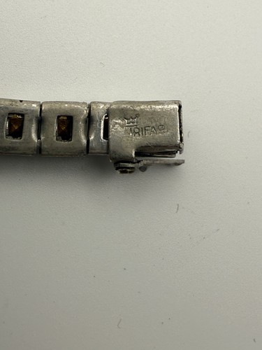 VTG Crown Trifari tennis bracelet Clear Invisible Set Rhinestone SilverTone J65 | eBay