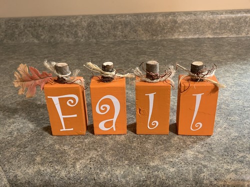Fall letter blocks - Pumpkins - Household Fall Decor | eBay