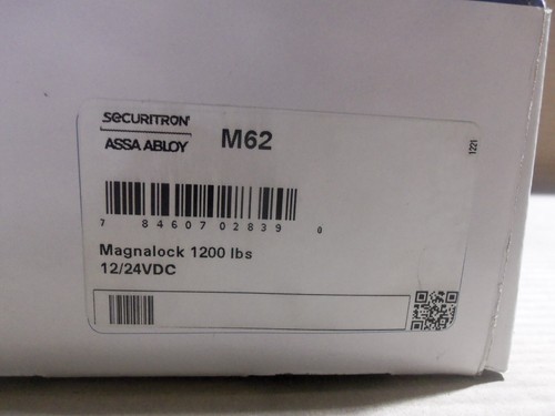 NEW ASSA ABLOY M62 MAGNALOCK 12/24VDC WEATHER RESISTANT DIRECT MOUNTED ...