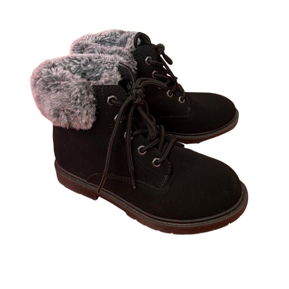 Girl's Black Boots Size 12 + Freebie | eBay