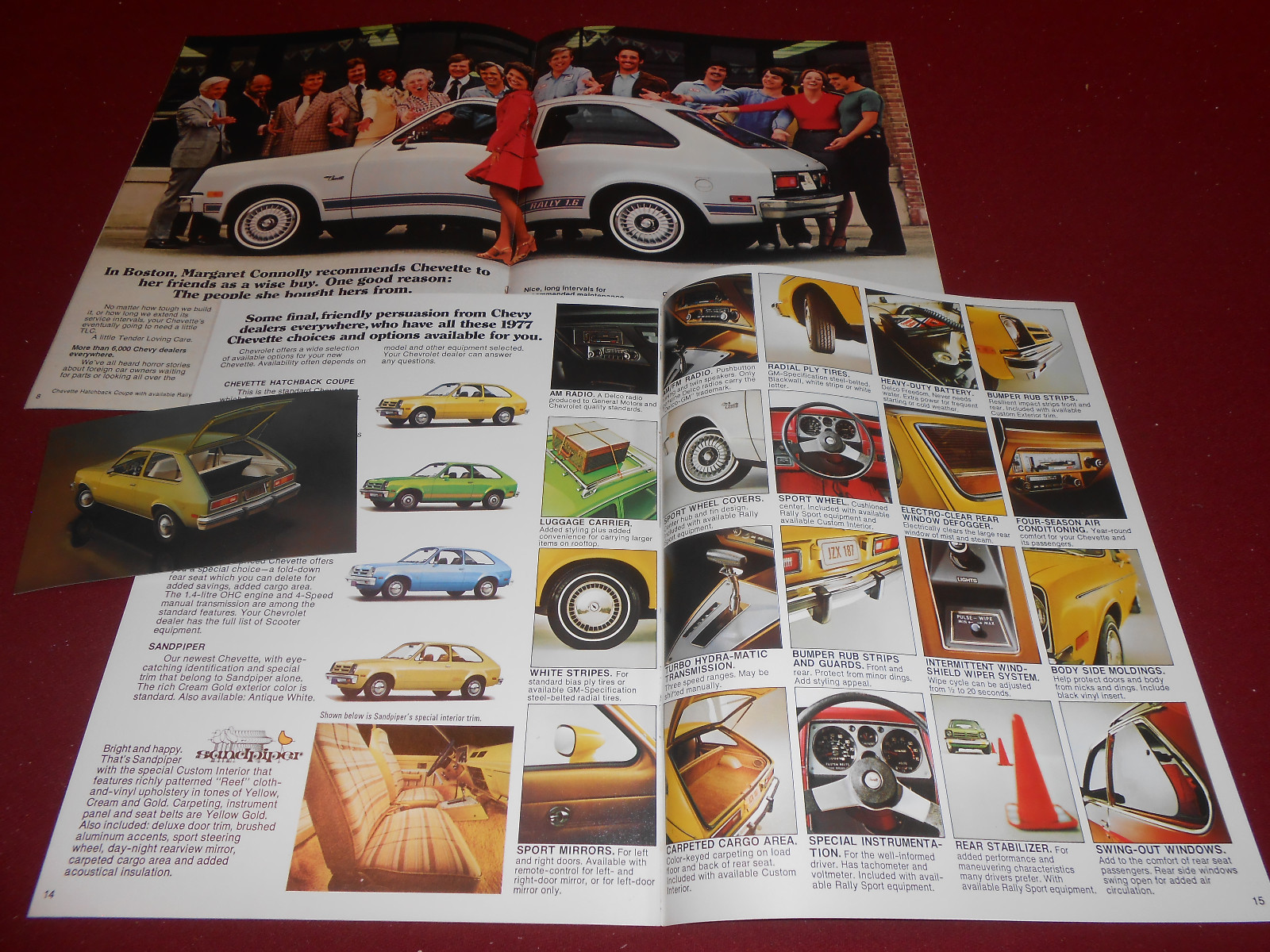 1977 CHEVROLET CHEVETTE BROCHURE / 16 Page CATALOG + '77 CHEVY CHEVETTE ...