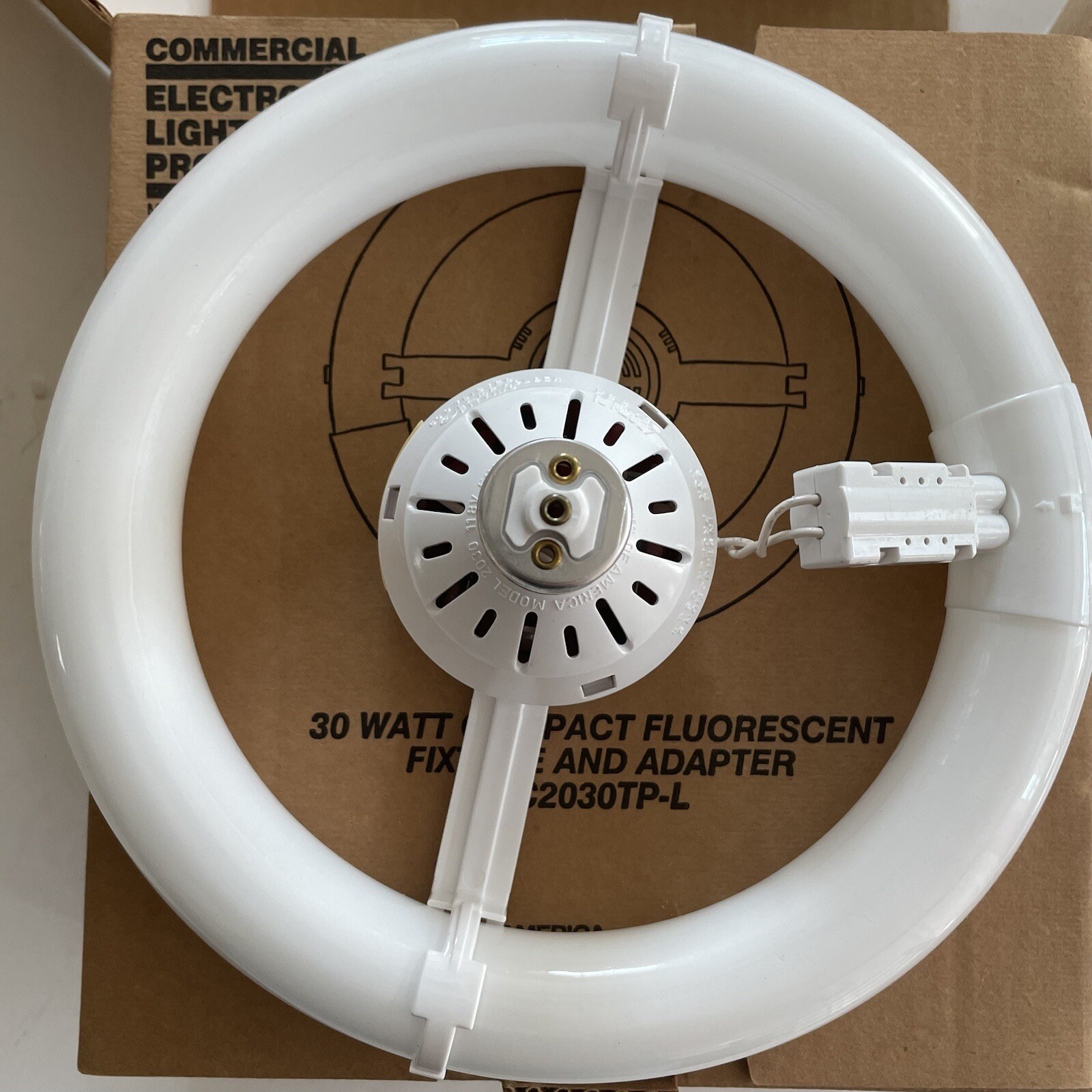 LOA 9" Circline Screw-In Compact Fluorescent Adapter Bulb 30 Watts 150 ...